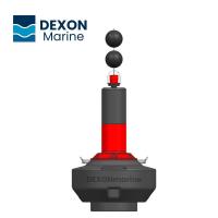 China 1200mm Dia Marine Navigation Buoy Isolated Danger Mark Buoy With Polyethylene Shell for sale