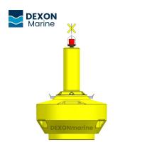 China 1500mm Dia Yellow Marine Marker Buoys X Topmark Nautical Buoys IALA Compliant for sale