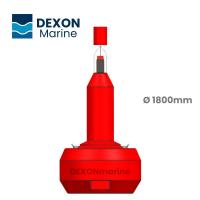 China Offshore Red Lateral Navigation Buoys 1800mm IALA Compliant With Lantern for sale