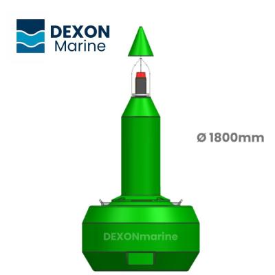 China High Visibility Green Lateral Navigation Buoy 1800mm For Coastal And Offshore Marking for sale