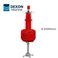 China Customized Navigation Buoys And Markers 2400mm LLDPE Shell Marine Marker Buoys for sale