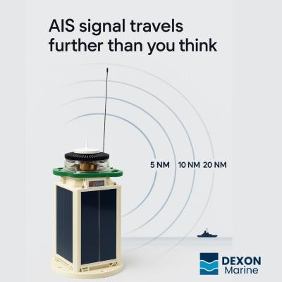 China 20 NM solar-powered marine navigation lantern beacon light for buoys with AIS AtoN support for sale