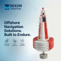 China Heavy-duty Ø2600 offshore navigation buoy with 6000kg buoyancy, galvanized steel tower, LLDPE float body and SC160 lantern compatibility. OEM options available. for sale