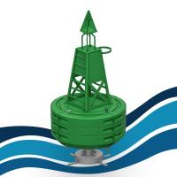 China 2400 mm Low-Maintenance LLDPE Polyethylene Navigation Buoy for IALA Channel Marking and AIS AtoN Integration for sale