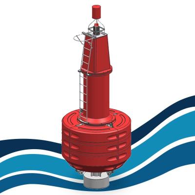 China 2400 mm High-Buoyancy LLDPE Navigation Buoy with PU Foam for Large AtoN Configurations for sale