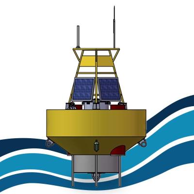 China 2200 mm Dual-Mooring Steel Navigation Buoy for Controlled AtoN Positioning for sale