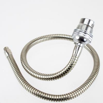 China Nickel Plated Metal Gooseneck Tube Flexible Bendable Mic Stand M10 600mm for sale