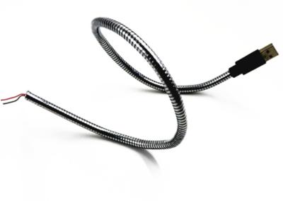 China Pohli Cream Chrome  Flexible Gooseneck Tubing Cell Phone Cable Holder 28mm for sale