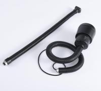 China Bendable Plastic Gooseneck Tube Flexible Corrugated Silicon Pipe Clamp 10mm For Led Light for sale