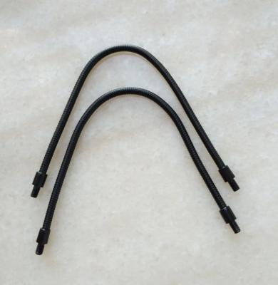China DIY Metal Gooseneck Tube M4 Flexible Microphone Stand Black Male Screw 200mm 300mm 400MM for sale