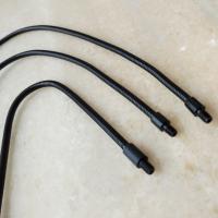 China DIY Metal Gooseneck Tube M4 Flexible Microphone Stand Black Male Screw 200mm 300mm 400MM for sale