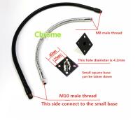 China 10MM LED GOOSENECK FLEXIBLE LAMPS HOLDER M10 IRON PLATING for sale