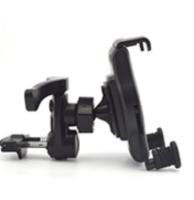 China Iron Gooseneck Tube Arm Adjustable Dual USB Car Charging Holder for sale