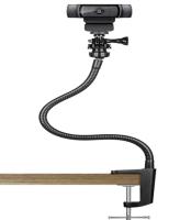 China Camera Desk Lamp Gooseneck Clamp Bracket Flexible Bulb Holder 441g for sale