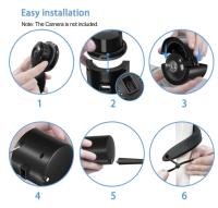 China Indoor Flexible Camera Gooseneck Mount Silicone 175g For Nest Attach for sale