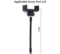 China 17cm Desk Lamp Gooseneck Flexible Cell Phone Clip Holder For Led Selfie Ring for sale