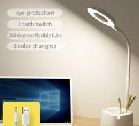 China Small Table Desk Lamp Gooseneck Bendable Copper Tubing 6000K CCC for sale