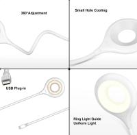 China USB Gooseneck LED Lamp Study Books Reading Light 5V Silicone Hose 300mm for sale