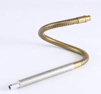China 316 Stainless Steel Flexible Tube Triangle 4Mm Flexible Metal Gooseneck Tube Bronze Copper for sale