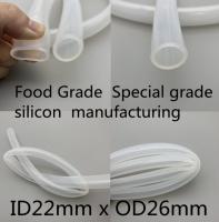 China 25mm Silicone Rubber Tube  Food Grade Drink Soft Flexible Rubber Tubing 60shore for sale