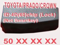 China Toyota / Prado / Crown 4D60 Duplicable Chip 50xxx Car Key Transponder Chip for sale
