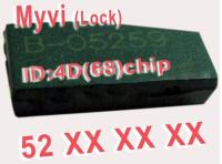 China MYVI 4D 68 Car Key Transponder Chip 52XXX, Professional Auto Key Chips for sale