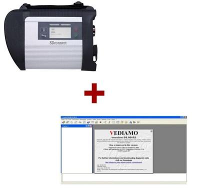 China Wireless Star Diagnostic Tool MB SD Connect Compact 4 Plus Vediamo V05.00.05 Development and Engineering Software for sale