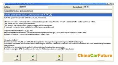 China Off Line Programming Setting Up Offline Mode In Latest Das , Mercedes Benz Star Software for sale