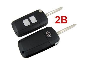 China Smart Key Case / Blanks With 2 Button, Kia Sportage Modified Remote Key Shell for sale