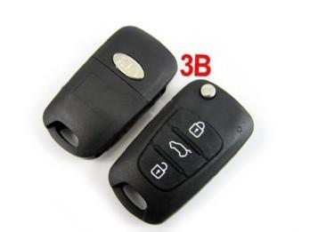 China Kia Chi Running Modified Flip Remote Key Shell, 3 Button Car Key Blanks for Kia for sale