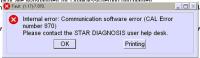 China MB STAR C3 Mercedes Benz Star Software , Internal Error CAL Number 870 DAS Blacklist for sale
