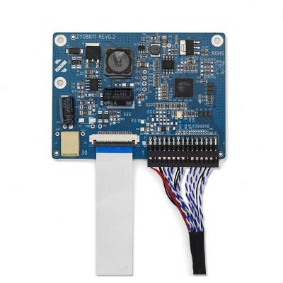 China ZY08011 EDP to LVDS Adapter Board 12V Supply Voltage TFT Driver Board 75mm for sale