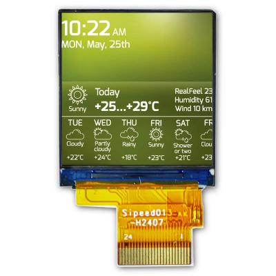 China 1.3 Inch 240x240 TFT LCD Display Small LCD Screen Wide Viewing Angle 300 cd/m² for sale