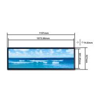 China 43.8 inch Bar LCD Panel with LVDS Interface Colorful IPS TFT Screen for sale