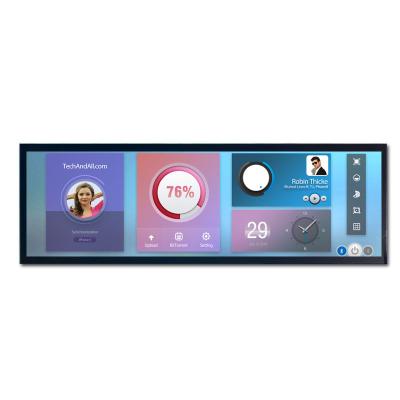 China 49.5 Inch Stretched Bar Monitor 3840x1080 High Brightness LVDS TFT LCD Display 300-450cd/m2 for sale