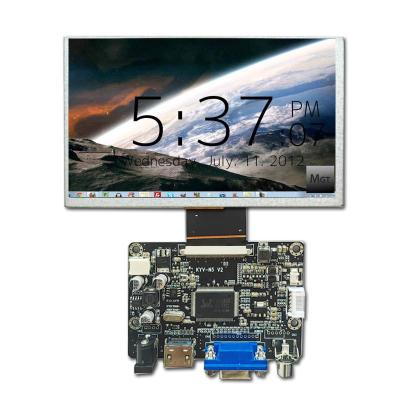 China 9 inch TFT LCD Touch Panel Display 1024x600 HDMI Driver Board 500cd/m2 for sale