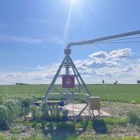 China China Center Pivot Irrigation System for 40ha Landfarm Zimmatic Style Energy-saving Irrigation Machine Inexpensive Low Cost for sale