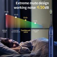 China 12 Modes Sonic Technology Toothbrush , IPX8 Blue Electric Toothbrush for sale