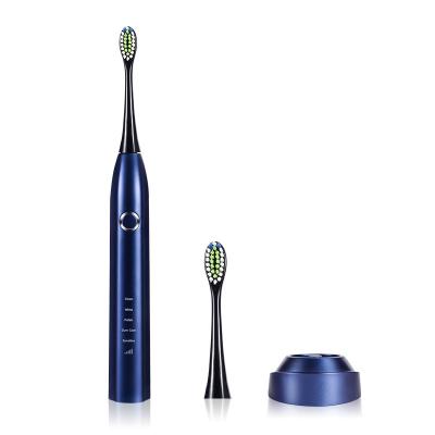 China 1200mAh Battery Charged Toothbrushes , Electric Toothbrush Blue Multifunctional ODM for sale