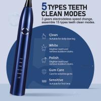 China 1200mAh Rechargeable Battery Toothbrush , Adult Portable Sonic Electric Toothbrush for sale
