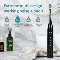 China Black 3.7V Rechargeable Electric Toothbrush Automatic With Sonic Motor for sale
