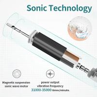 China Adult Sonic Power Toothbrush , Automatic Electric Black Toothbrush IPX8 for sale
