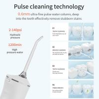 China Cordless Dental Spa Oral Irrigator , Hand Held Water Flosser 1200 Times / Min for sale