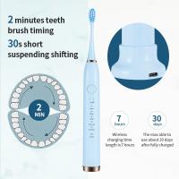 China Blue Smart Sonic Battery Powered Toothbrush Automatic For Travel ODM for sale