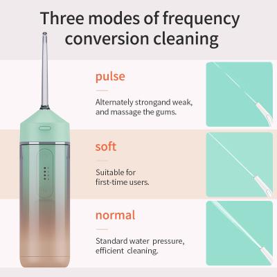 China Mini 3 Modes Rechargeable Water Flosser With 1250mah Lithium Battery for sale