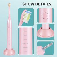 China 15 Modes Electric Portable Battery Toothbrush IPX7 Water Resistant for sale