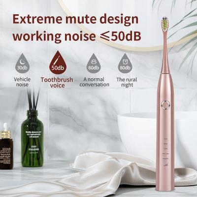 China 1.8W Smart Electric Toothbrush . Sonic Pink Toothbrush Waterproof for sale