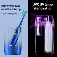 China 1500mAh Adults Electric Toothbrush Soft Bristle Type Wireless Charging for sale