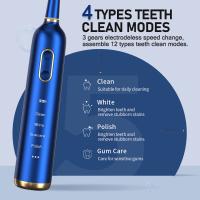 China 1500mAh Sonic Electric Toothbrush Intelligent Portable With 12 Modes for sale