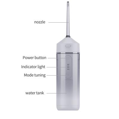China 160ml Cordless Rechargeable Water Flosser Water Resistant With Three Modes for sale